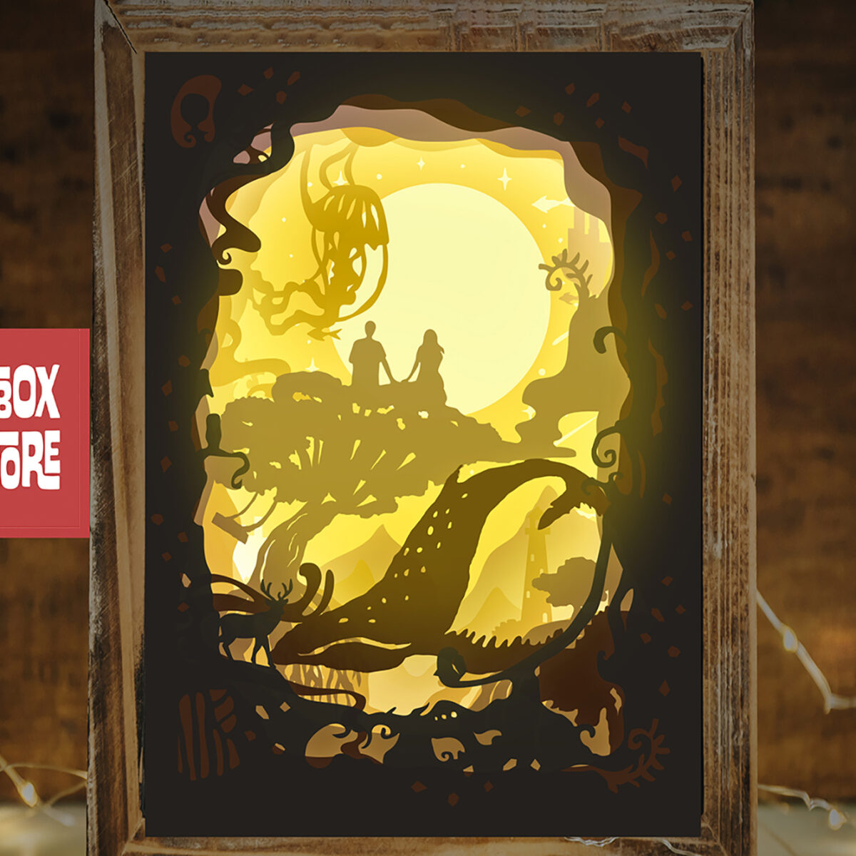 Save Earth paper light box template, shadow box template, shadow box ...