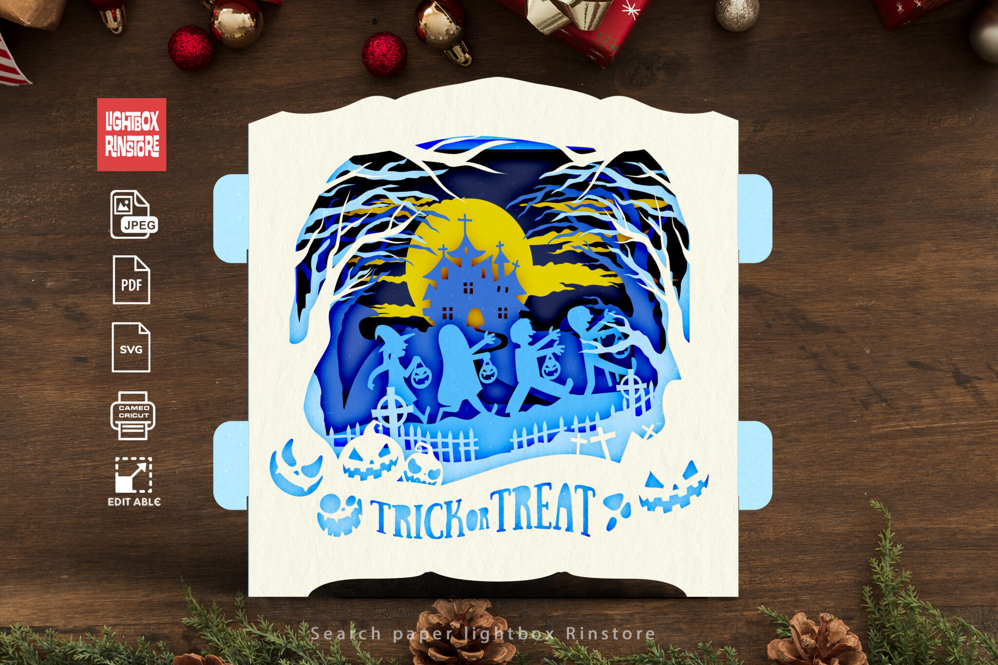 Halloween popup card 3D Pop Up Card Template, SVG 3D Pop Up Card ...