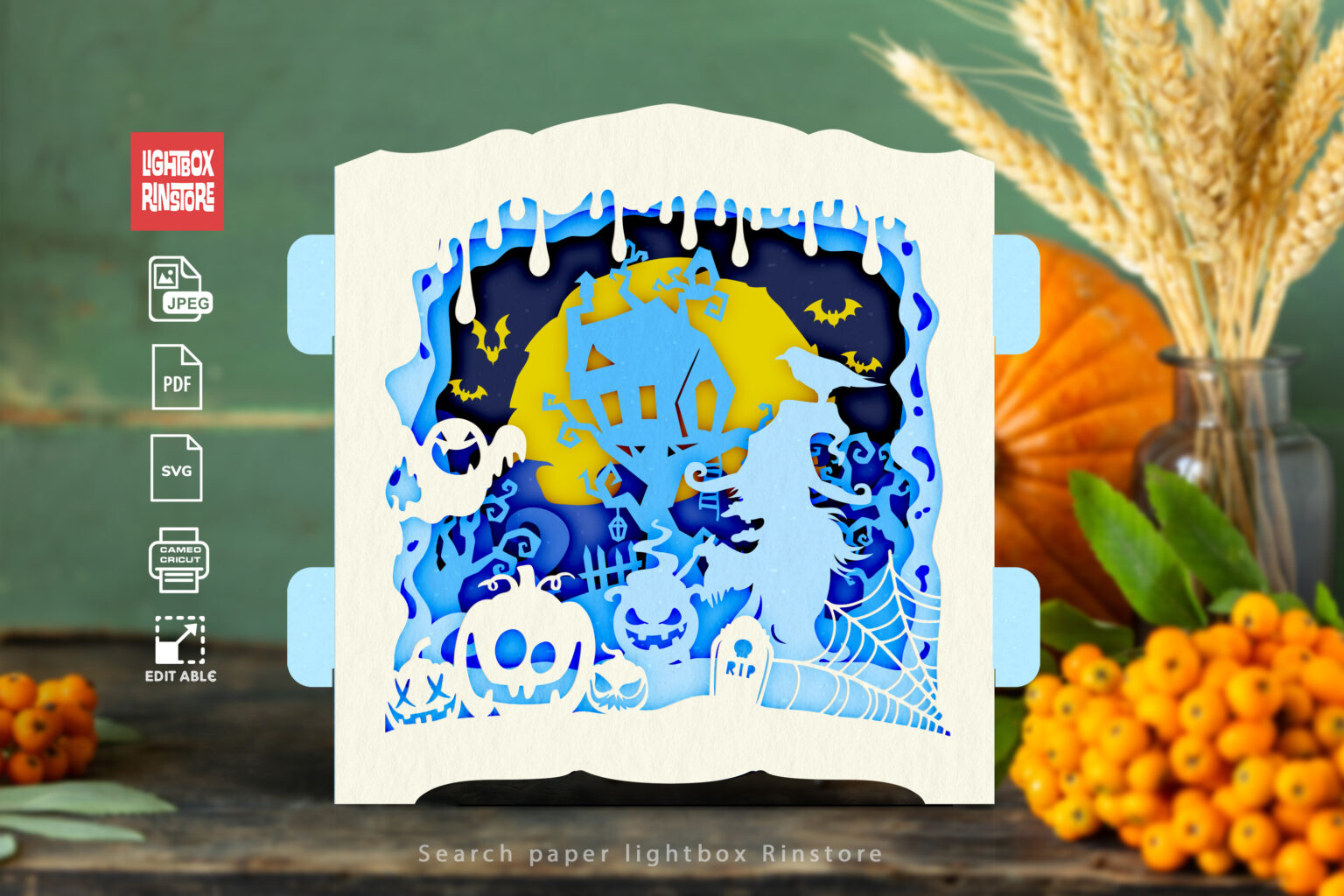 Halloween popup card 3D Pop Up Card Template, SVG 3D Pop Up Card ...