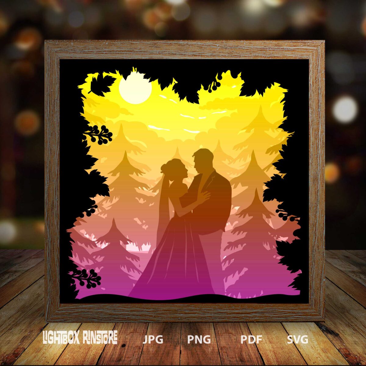 Gifts for mom paper light box template, shadow box template, shadow box ...