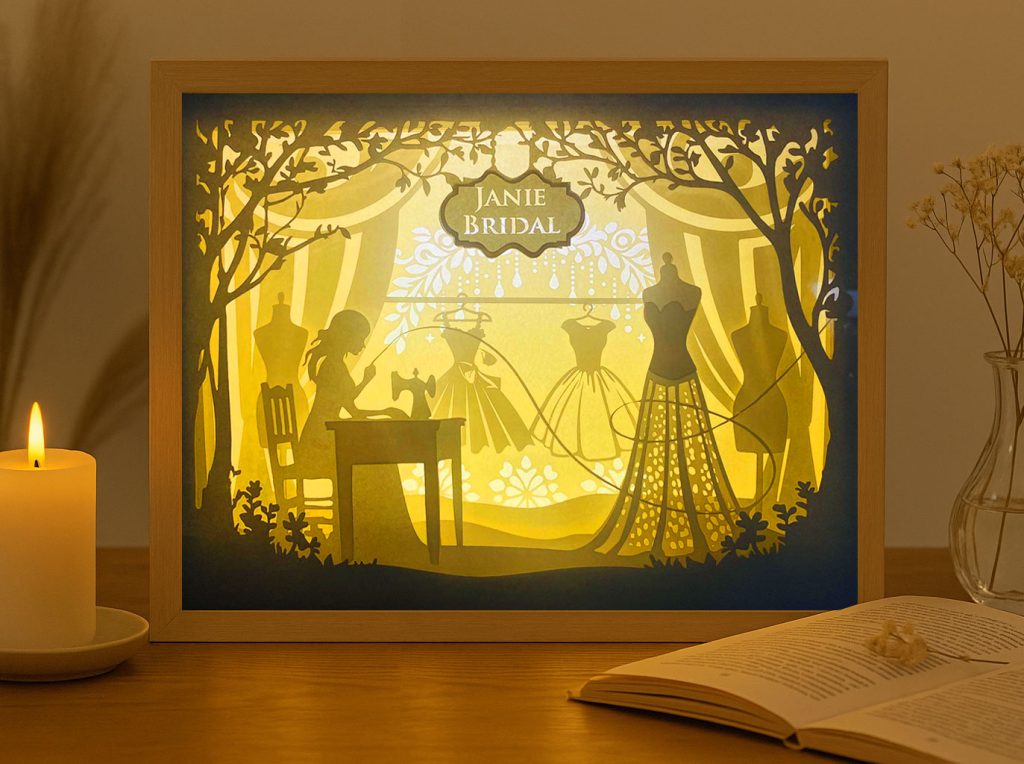 Fashion designer paper light box template, shadow box template, shadow ...